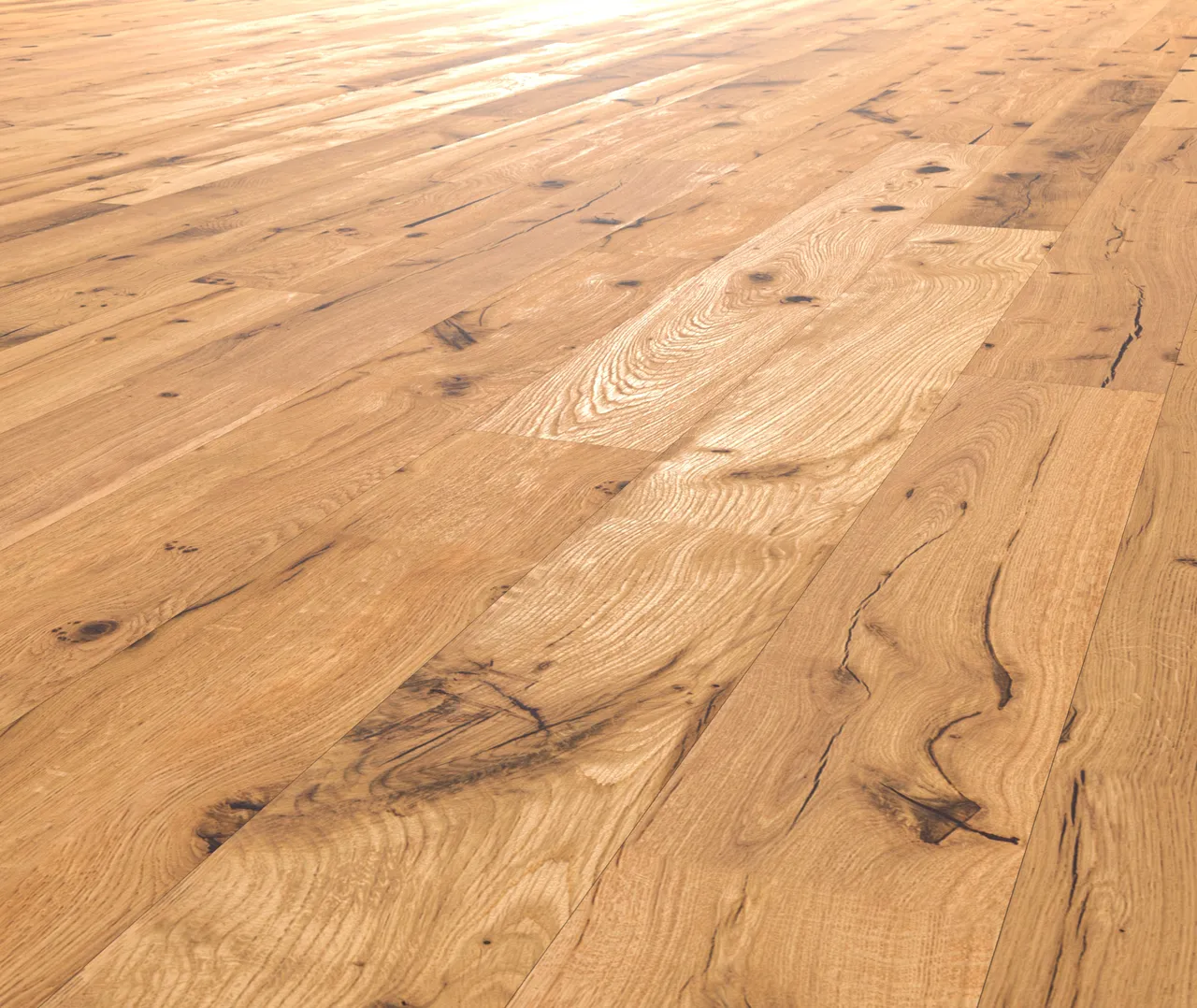 HORI Parkett 300 Eiche Vintage gebürstet Landhausdiele XL natur-geölt (10040067162)